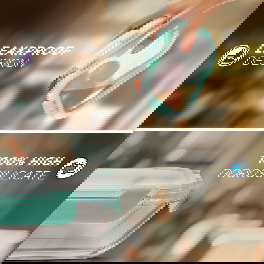 1040ml Allo FoodSafe Microwave Oven Safe Glass Container – Allo Innoware