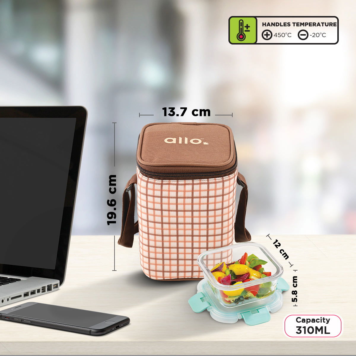310ml x 3 Allo FoodSafe Microwave Oven Safe Glass Lunch box – Allo Innoware