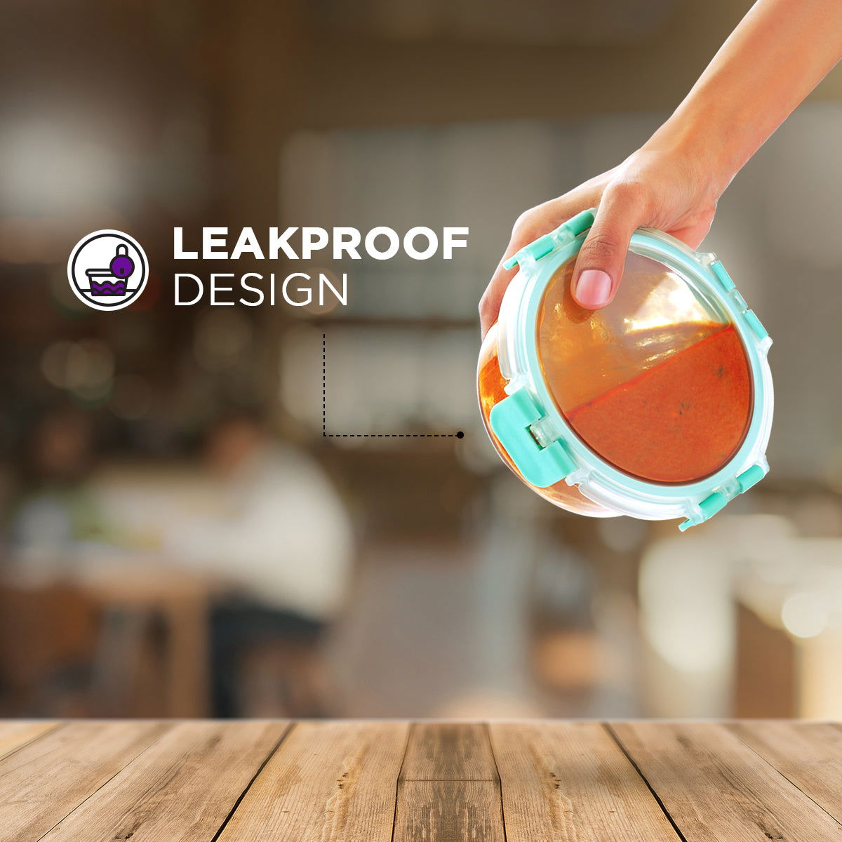 390ml x 2 Allo FoodSafe Microwave Oven Safe Glass Container with Break ...