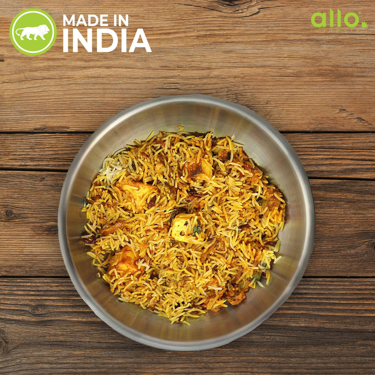 5.5L Allo CookSafe TriPly Tasla | Stainless Steel | Induction Friendly ...