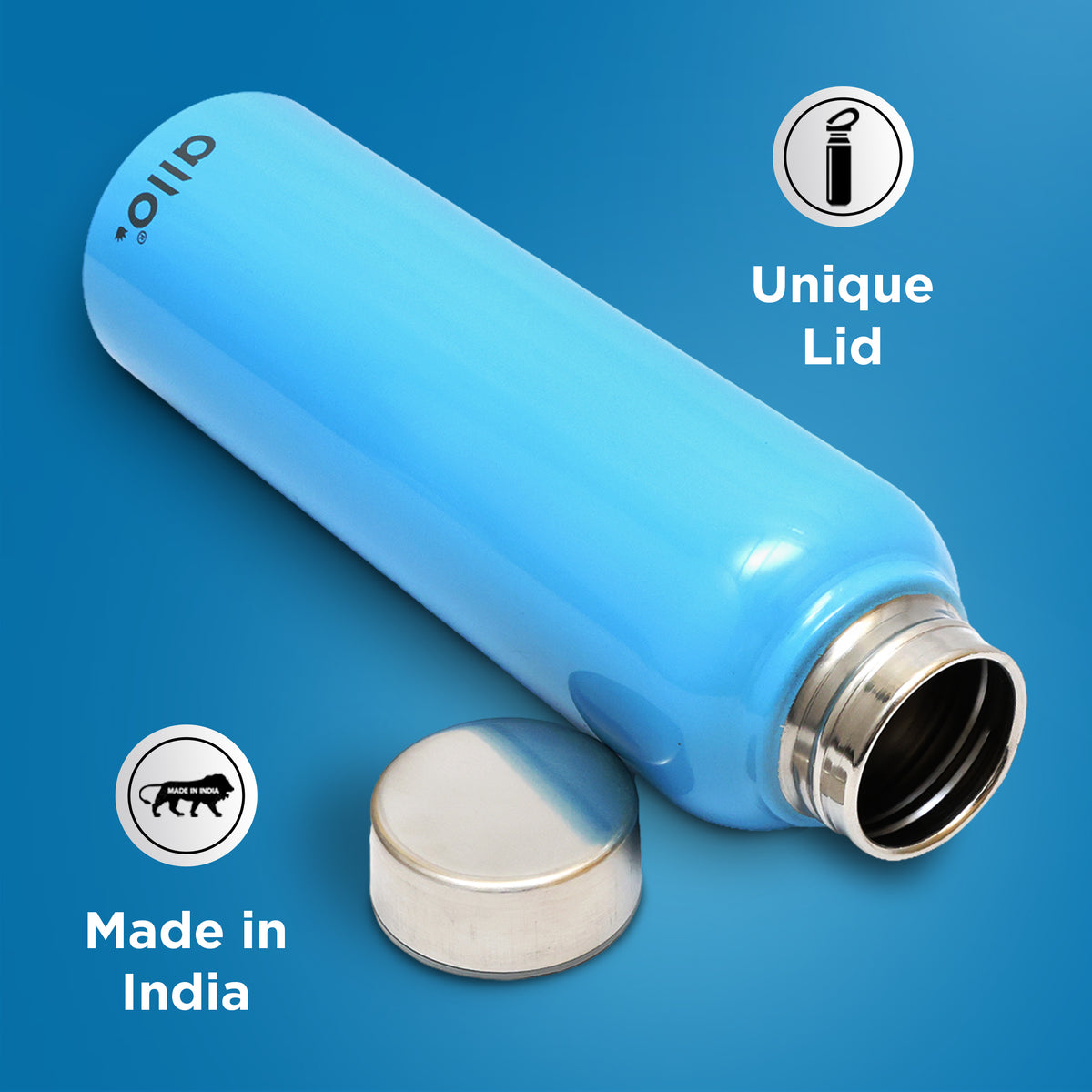Allo Stainless Steel Water Bottle For Adults, Kids 1 Litre Water Bottl ...