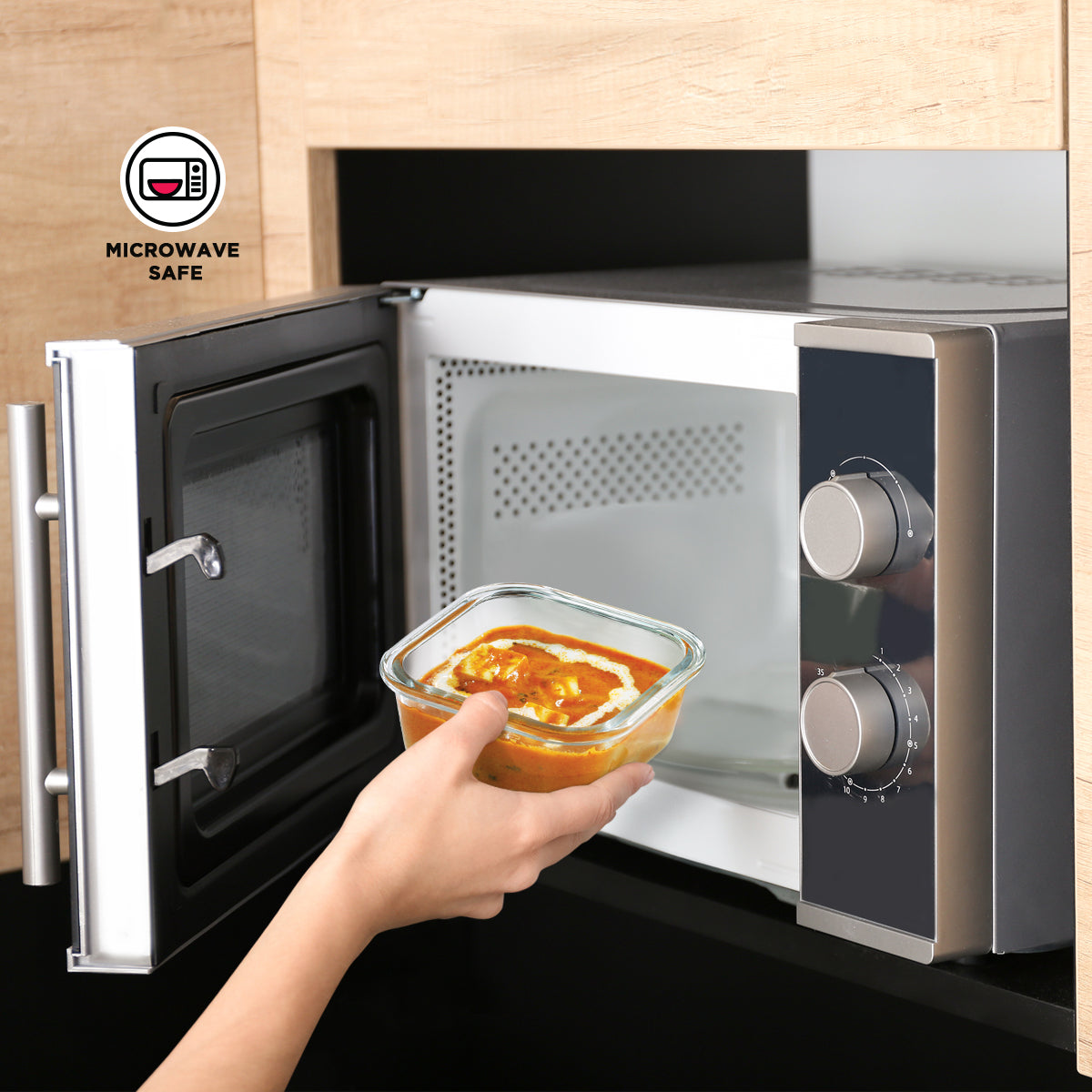 Allo Food Safe Glass Containers with Lids, 450°C Oven Microwave Safe C ...